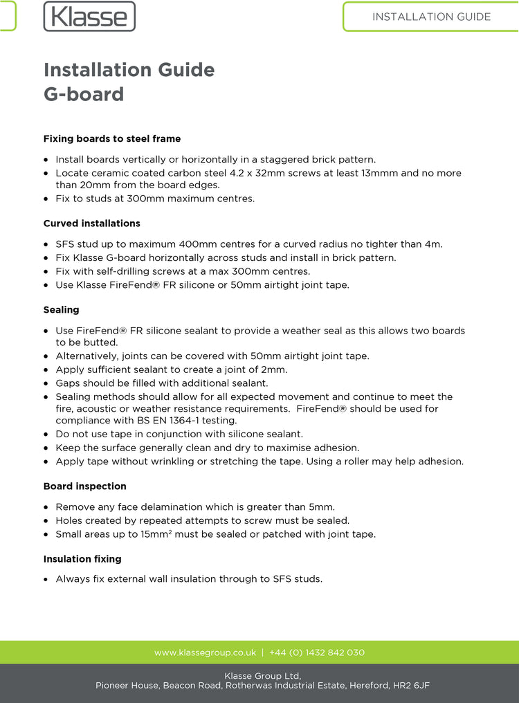 Download Centre | Building Envelope, Glazing & Insulation | Klasse: A Safer Future